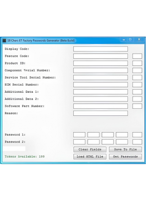 CAT ET 18 Digit FACTORY PASSWORDS GENERATOR 2024