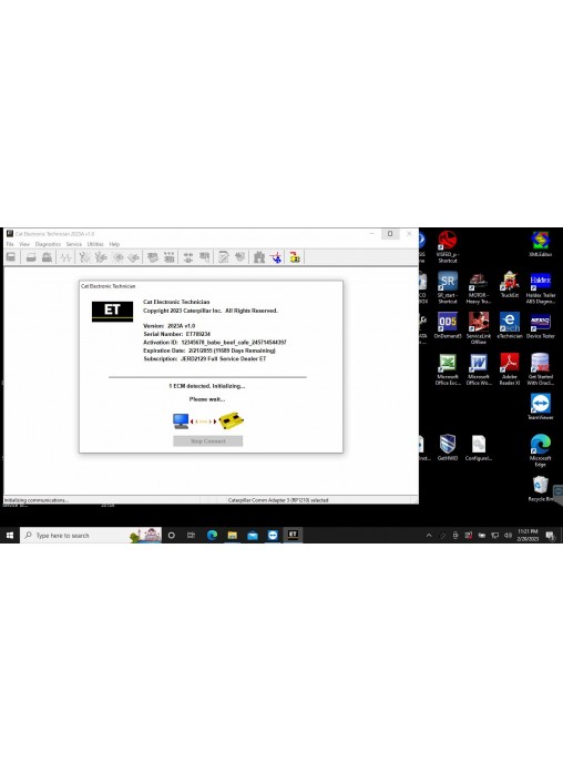 Caterpillar CAT ET 2023A Electronic Technician Diagnostic Software[02/ ...