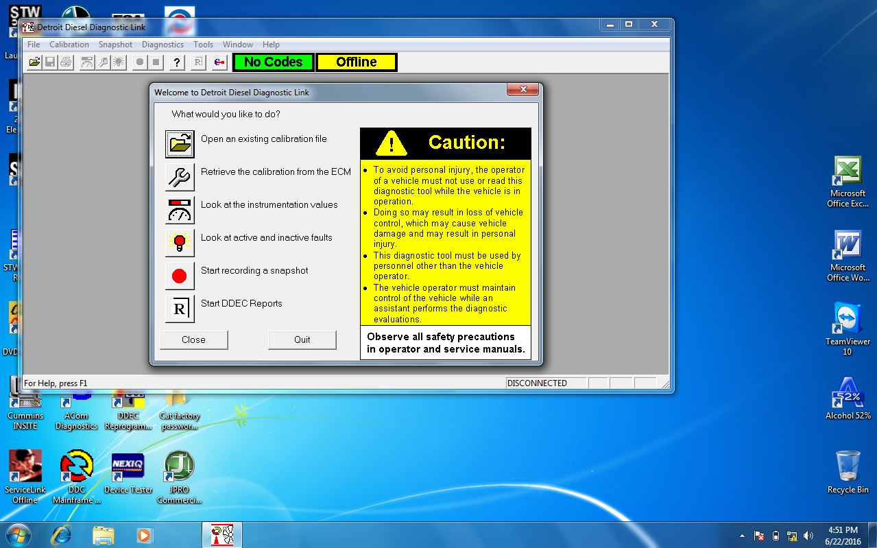 CF53 laptop installed Heavy Duty Diagnostic software for Cat Cummins ...